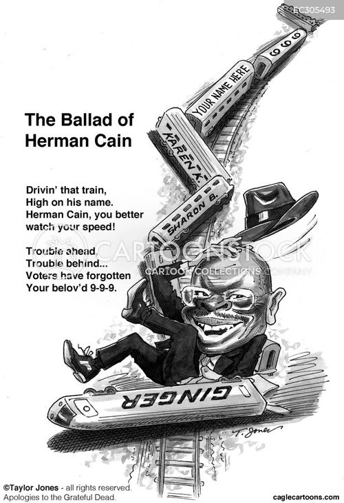 Cain Campaign Cartoons and Comics - funny pictures from CartoonStock