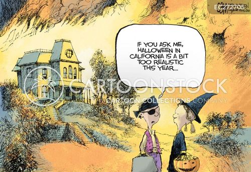 Los Angeles Fires Cartoons and Comics - funny pictures from CartoonStock
