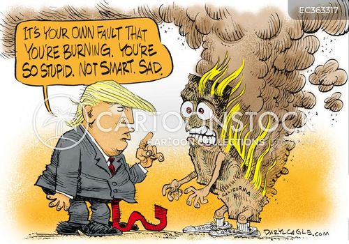 Burning California Cartoons and Comics - funny pictures from CartoonStock