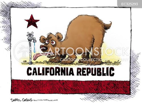 Flag Of California Cartoons and Comics - funny pictures from CartoonStock