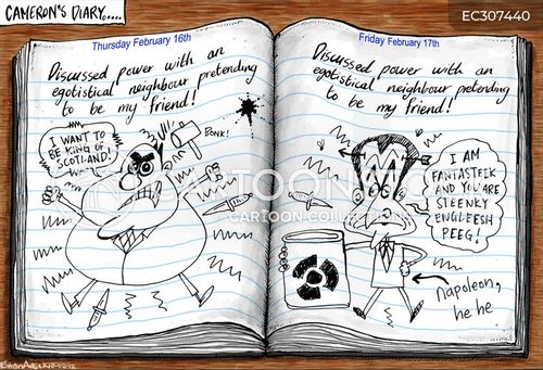 Camerons Diary Cartoons and Comics - funny pictures from CartoonStock