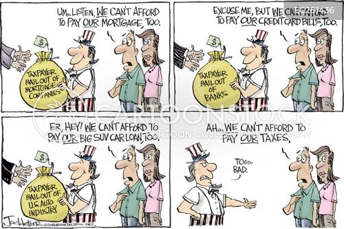Federal Bailout Cartoons and Comics - funny pictures from CartoonStock