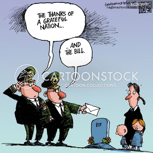 Soldiers Funerals Cartoons and Comics - funny pictures from CartoonStock