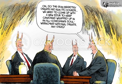 Canada Gun Registry Cartoons and Comics - funny pictures from CartoonStock