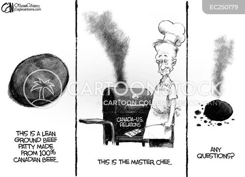 Canadian Beef Cartoons and Comics - funny pictures from CartoonStock