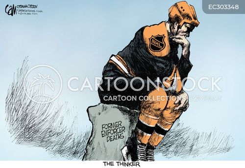 Hockey Enforcers Cartoons and Comics - funny pictures from CartoonStock