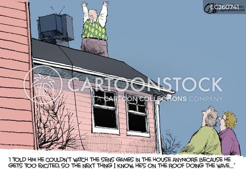 Stadium Wave Cartoons and Comics - funny pictures from CartoonStock