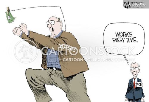 Election Bribe Cartoons and Comics - funny pictures from CartoonStock