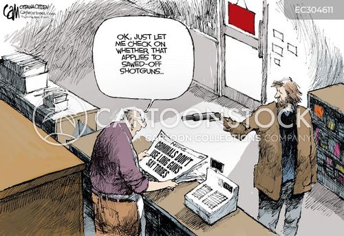 Firearms Training Cartoons and Comics - funny pictures from CartoonStock