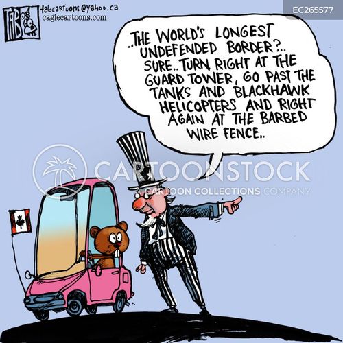 Border Policies Cartoons and Comics - funny pictures from CartoonStock