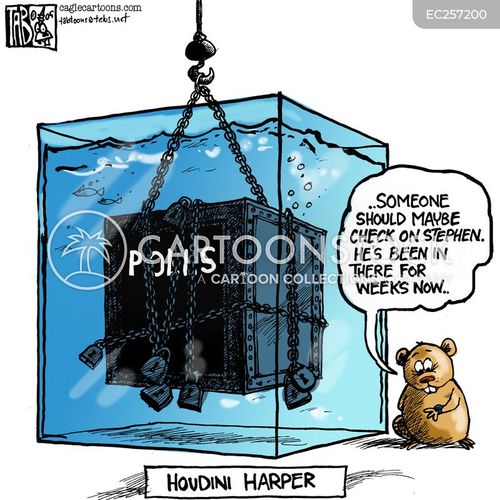 Houdini-like Cartoons and Comics - funny pictures from CartoonStock
