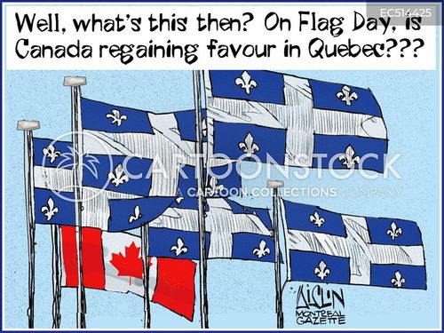Quebec Flag Cartoons and Comics - funny pictures from CartoonStock