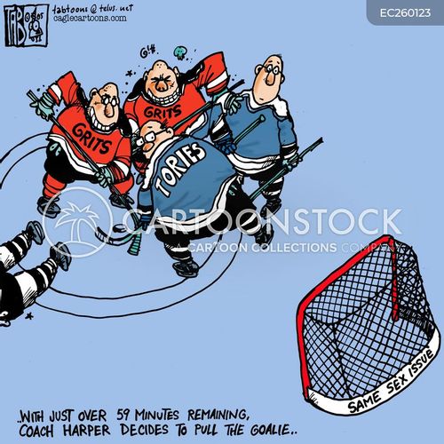 Hockey Metaphor Cartoons and Comics - funny pictures from CartoonStock
