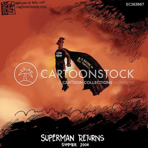 Superman Returns Cartoons and Comics - funny pictures from CartoonStock