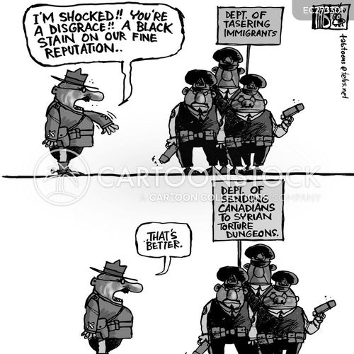 Taser Death Cartoons and Comics - funny pictures from CartoonStock