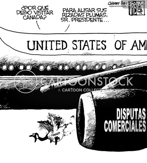 Canada-us Border Cartoons and Comics - funny pictures from CartoonStock