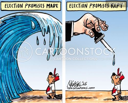 Political Promises Cartoons and Comics - funny pictures from CartoonStock