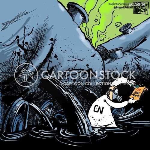 Toxic Spill Cartoons and Comics - funny pictures from CartoonStock