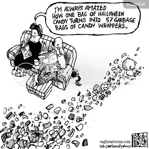Candy Wrapper Cartoons and Comics - funny pictures from CartoonStock
