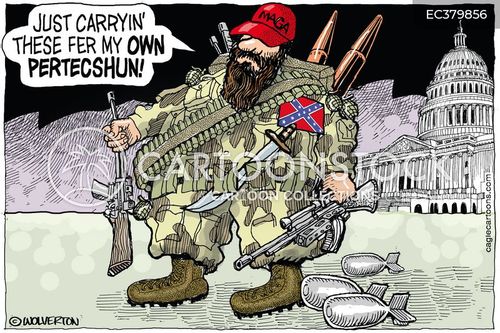 Militia Support Cartoons and Comics - funny pictures from CartoonStock