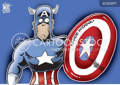 Captain America Cartoons and Comics - funny pictures from CartoonStock