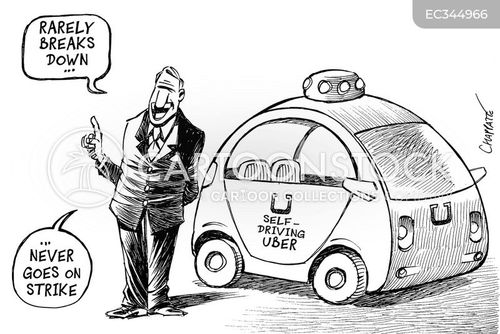 Uber Car Cartoons and Comics - funny pictures from CartoonStock