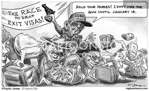 Exit Visa Cartoons and Comics - funny pictures from CartoonStock