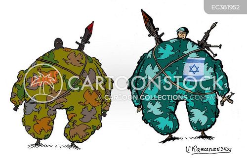 Ceasefire Line Cartoons and Comics - funny pictures from CartoonStock