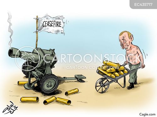 Global Ceasefire Cartoons and Comics - funny pictures from CartoonStock