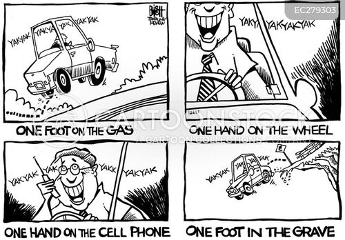 Distracted Driving Prevention Cartoons and Comics - funny pictures from ...