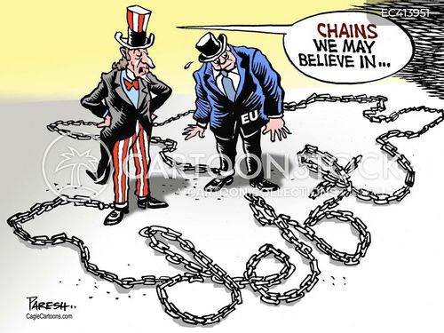 Chains Cartoons and Comics - funny pictures from CartoonStock
