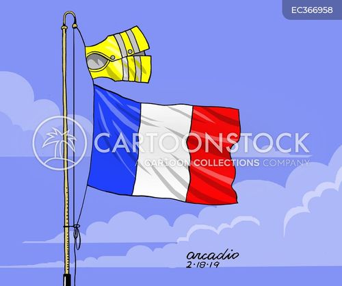 Chalecos Amarillos Cartoons and Comics - funny pictures from CartoonStock
