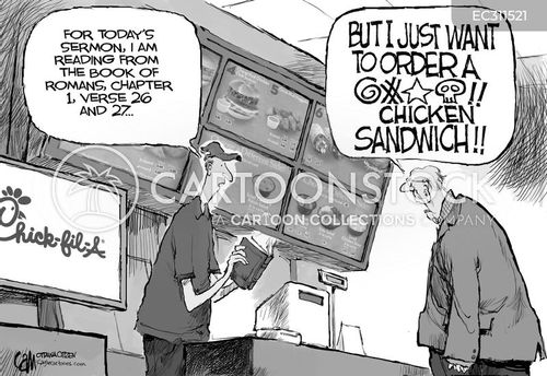 Chick-fil-a Cartoons and Comics - funny pictures from CartoonStock