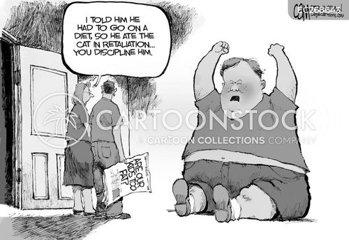 Childhood Obesity In Schools Cartoon