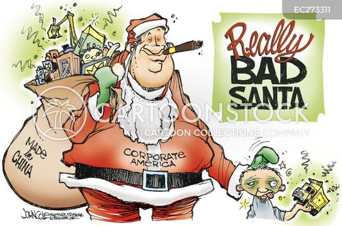Bad Santa Cartoons and Comics - funny pictures from CartoonStock