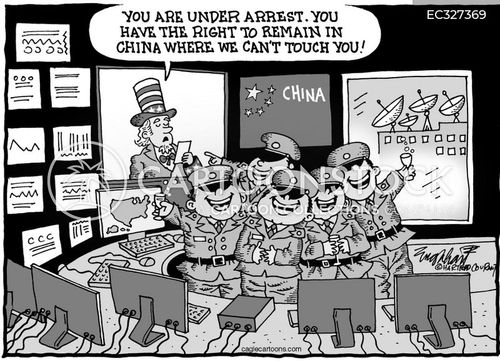 Chinese Hackers Cartoons and Comics - funny pictures from CartoonStock