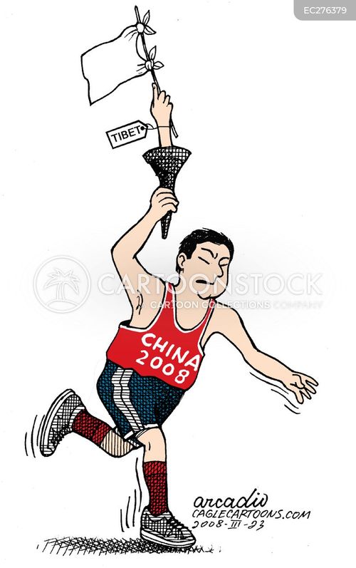 Torch Relay Cartoons and Comics - funny pictures from CartoonStock