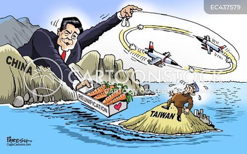 China-taiwan Divide Cartoons and Comics - funny pictures from CartoonStock