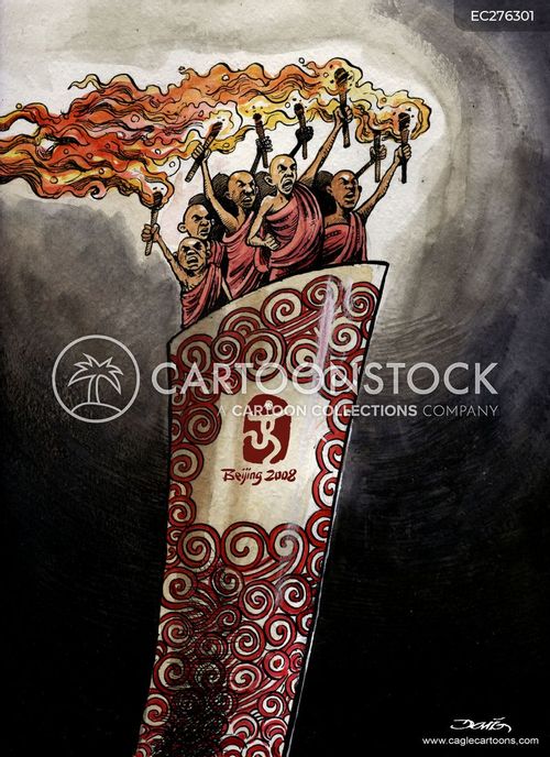 Torch Relay Cartoons and Comics - funny pictures from CartoonStock