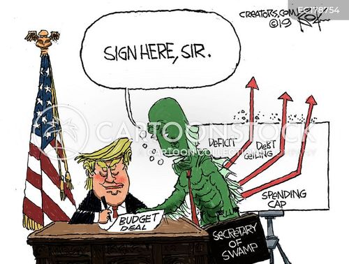 Spending Caps Cartoons and Comics - funny pictures from CartoonStock