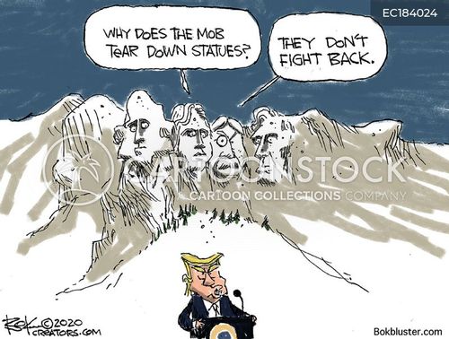 Tearing Down Statues Cartoons and Comics - funny pictures from CartoonStock