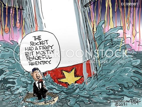 Fiery Rocket Cartoons and Comics - funny pictures from CartoonStock