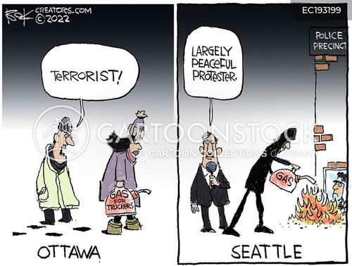 Trucker Protest Cartoons and Comics - funny pictures from CartoonStock