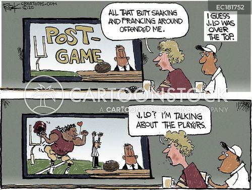 Halftime Cartoons and Comics - funny pictures from CartoonStock