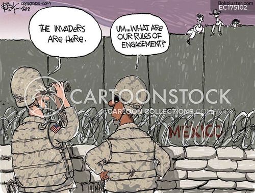Border Patrol Agents Cartoons and Comics - funny pictures from CartoonStock