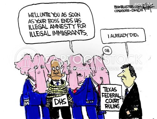 Amnesty For Illegals Cartoons and Comics - funny pictures from CartoonStock