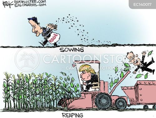 Reap What You Sow Cartoons and Comics - funny pictures from CartoonStock