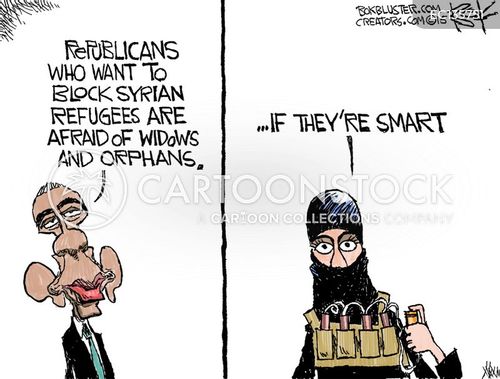 Refugee Women Cartoons and Comics - funny pictures from CartoonStock