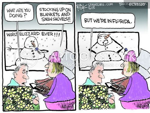Freezing Florida Cartoons and Comics - funny pictures from CartoonStock
