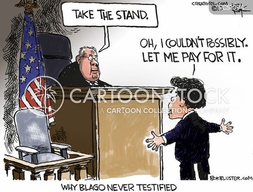 Blago Trial Cartoons and Comics - funny pictures from CartoonStock